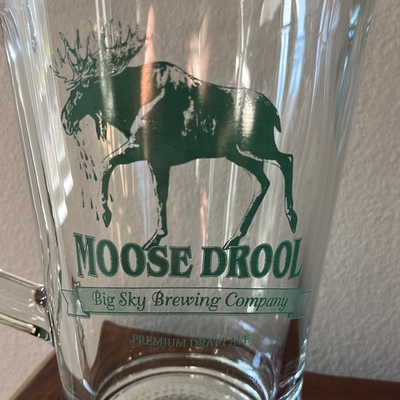 Coors | Dining | Moose Drool Big Sky Brewing Co Premium Draft Ale Beer Pitcher Heavy Glass ...